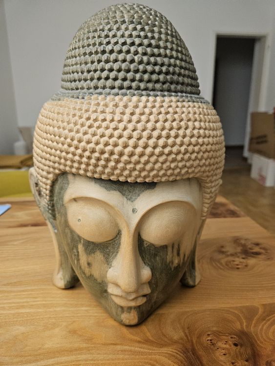 Statue bois visage bouddha (D'occasion) à Zürich pour CHF 55 – avec ...