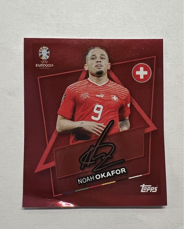 Topps Euro 2024 Bild SUI SP Noah Okafor mit Unterschrift (Gebraucht) in ...
