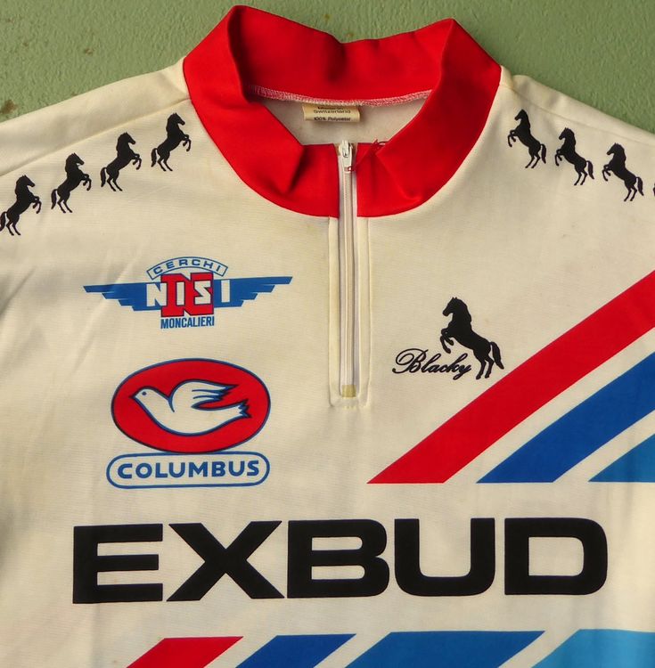 orig. vintage Team EXBUD COLUMBUS BLACKY Velotrikot von 1989 | Kaufen ...