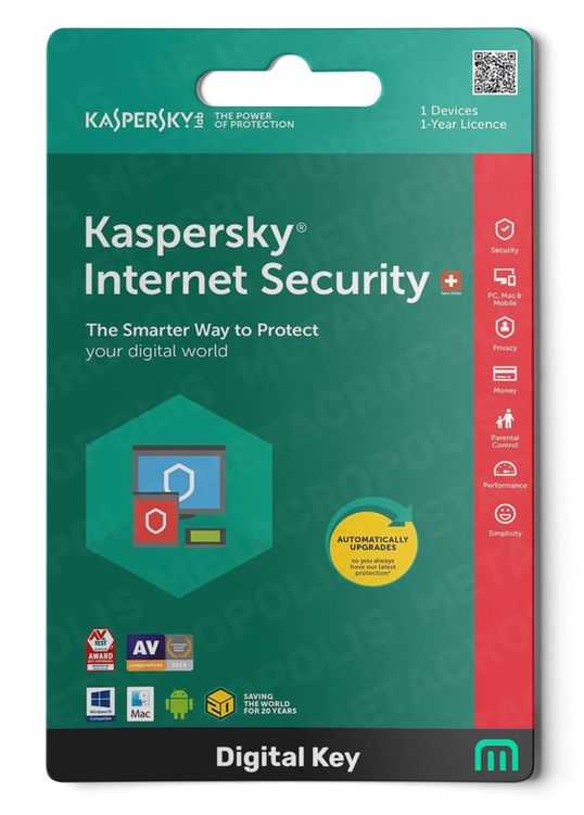 Kaspersky Internet Security [ 1 Device | 12 Monate | NEU ] (Neu und originalverpackt) in ...