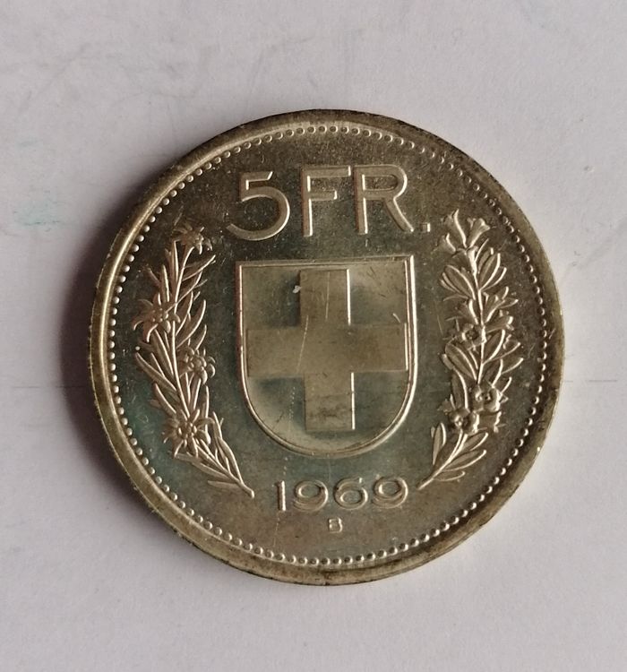 5 Franken 1969 (41) (Gebraucht) in Muolen für CHF 10.1 – mit Lieferung auf Ricardo kaufen