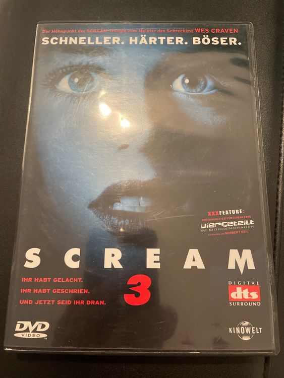 Scream 3. dvd (Gebraucht) in Wetzikon ZH für CHF 1 – mit Lieferung auf ...