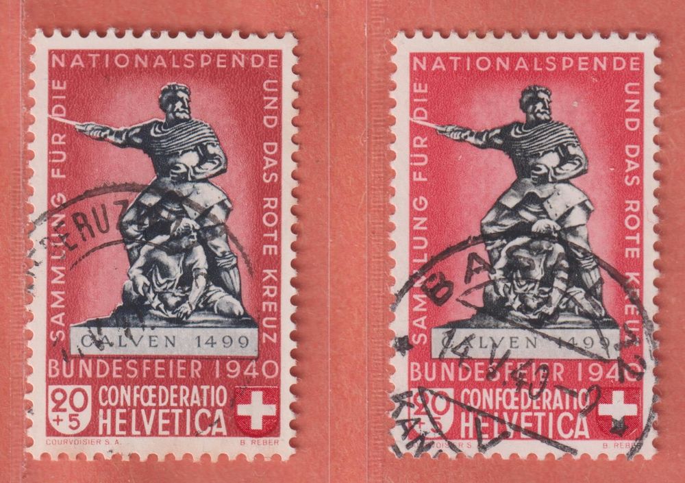 1940 Pro Patria B5/B5c, Katalog 60.00 (Antik) in Sarmenstorf für CHF 5 – mit Lieferung auf ...