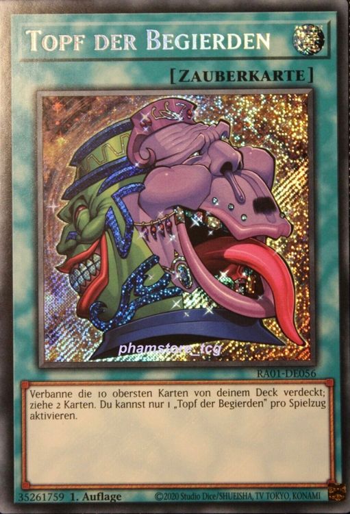 YuGiOh Topf der Begierden | Secret Rare | Kaufen auf Ricardo