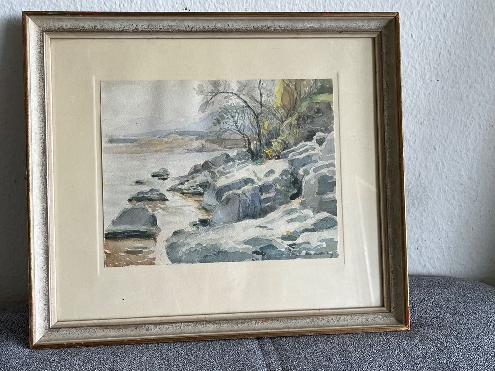 OCTAVE MATTHEY - Aquarelle gerahmt | Kaufen auf Ricardo