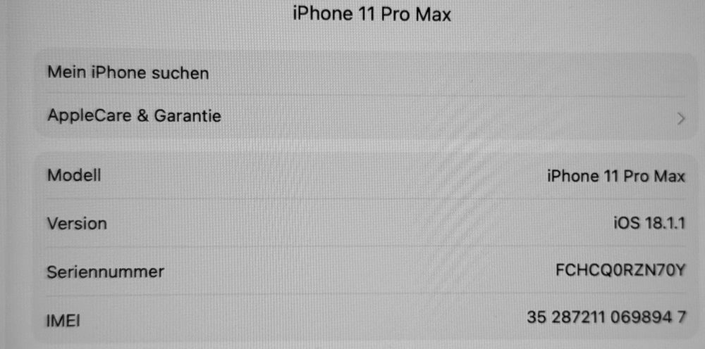 Apple iPhone 11 Pro Max, 256 GB, Silber, Top Zustand! (Gebraucht) in ...