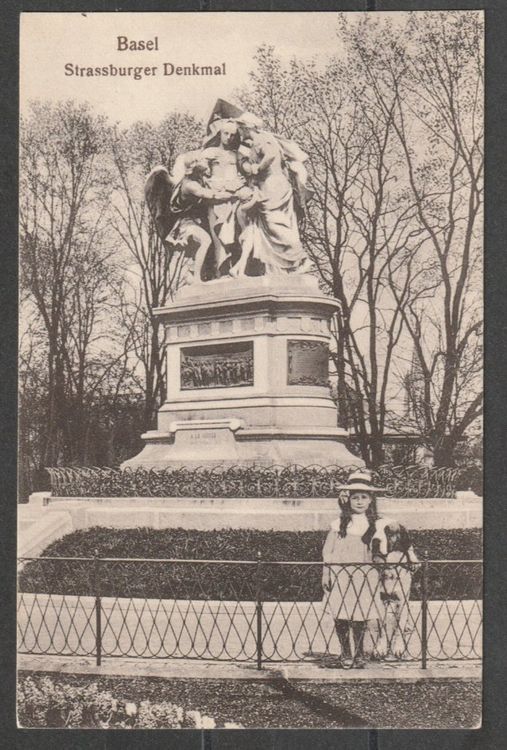 BASEL Strassburger Denkmal - 2 Kinder - 1911 (B1 (Gebraucht) in Ruggell für CHF 0.5 – mit ...