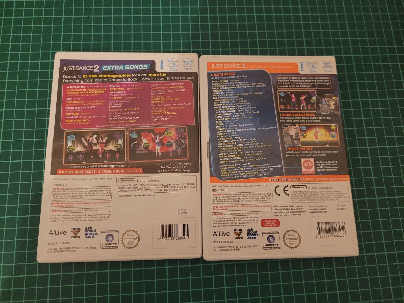 Just Dance 2 Wii - Two Games Bundle - Extra Songs Version (Gebraucht ...