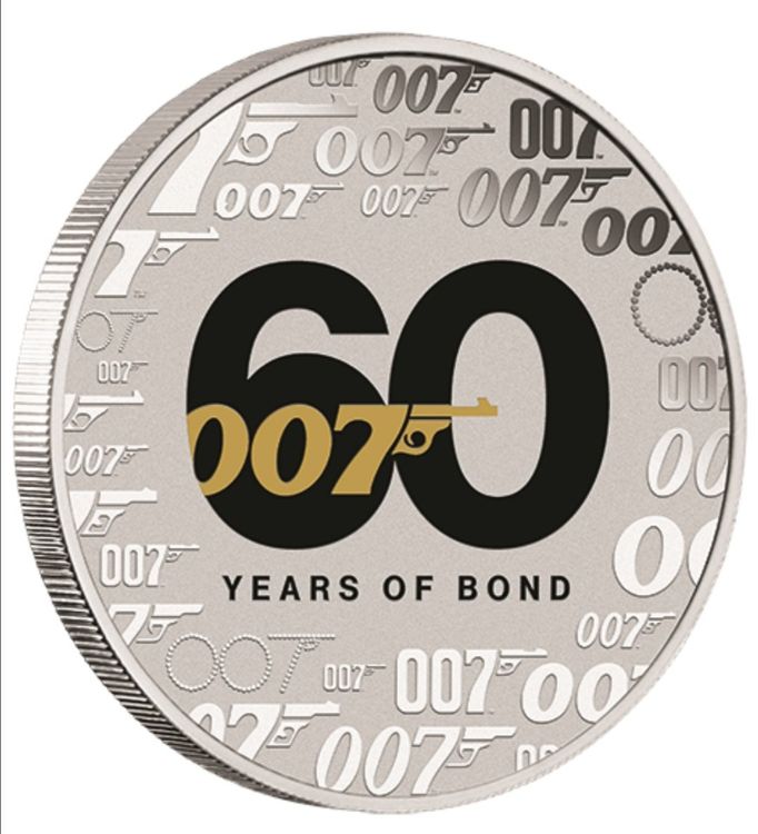 1 Oz Silber - James Bond 007 - 60 Jahre - Coloriert 2022 | Kaufen auf Ricardo