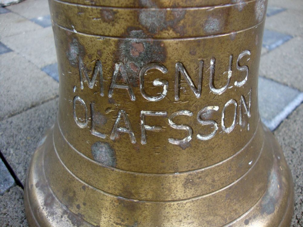 Schiffsglocke "Magnus Olafsson" aus Messing / Bronze Antike (Gebraucht ...