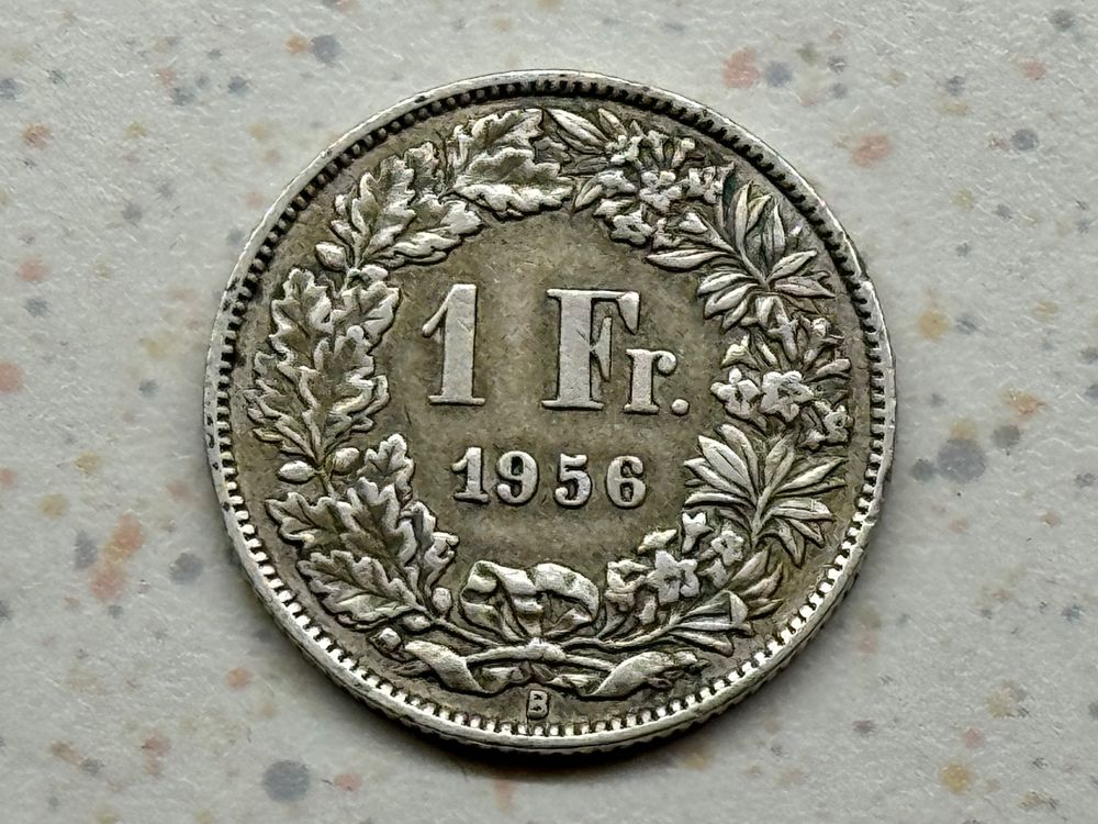 1956 1 Franken Silber alter Jahrgang (Gebraucht) in Winterthur für CHF 1.4 – mit Lieferung auf ...