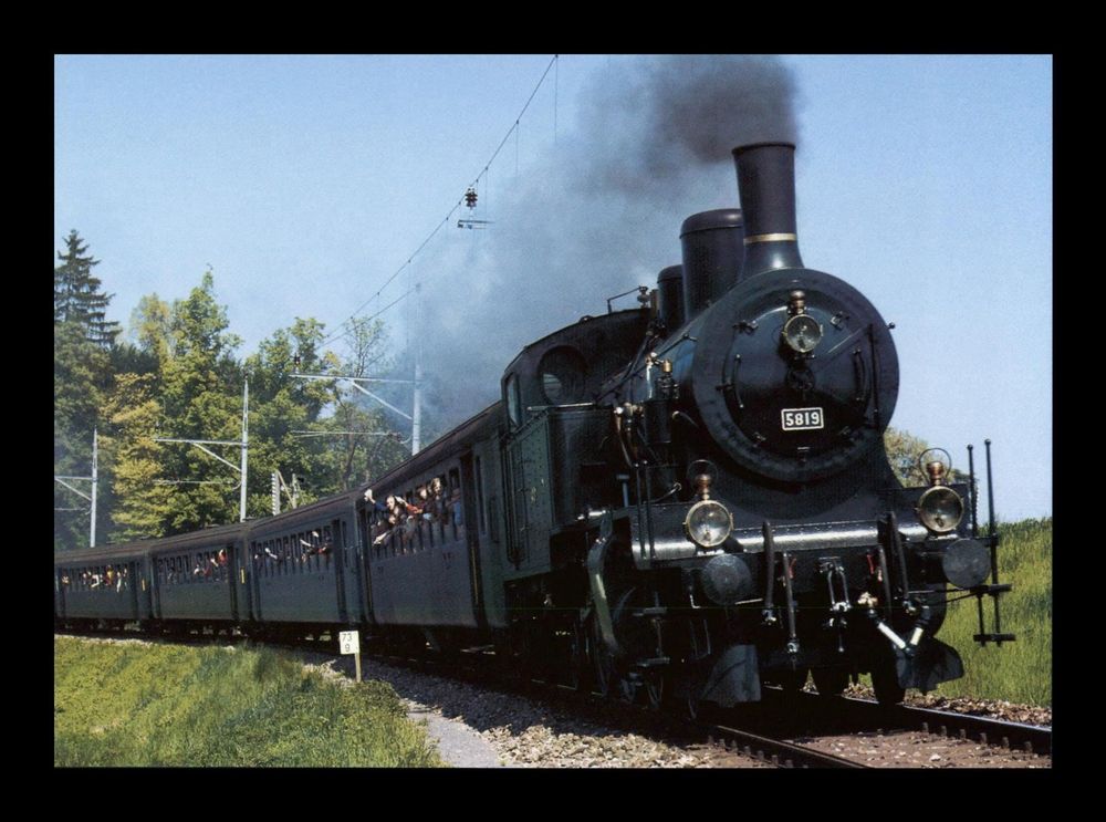 SBB Dampflokomotive Eb 3/5 (5819) mit Zug | Kaufen auf Ricardo