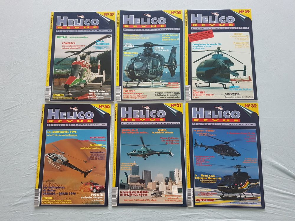 6 x Helico Revue, 1995/1996, N° 27, 28, 29, 30, 31, 32 | Kaufen auf Ricardo