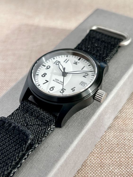 36mm Black PVD Pilot's Watch - Seiko NH35 - IWC Homage (Gebraucht) in ...