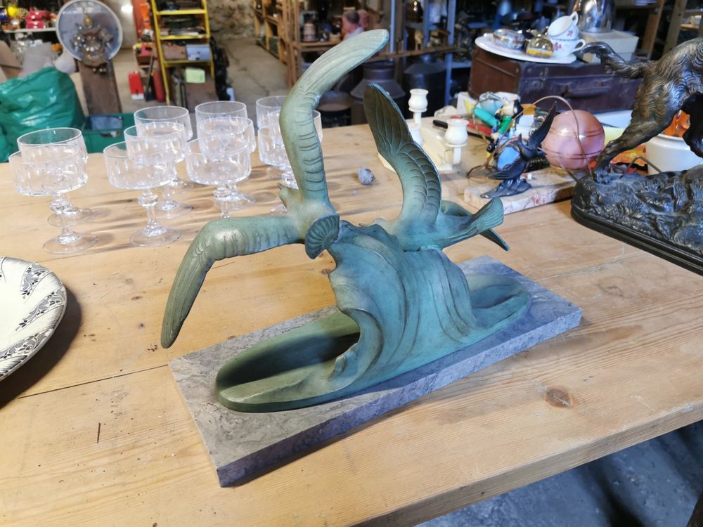 Sculpture Mouettes Signé M. FONT (Gebraucht) in Vésenaz für CHF 170 ...