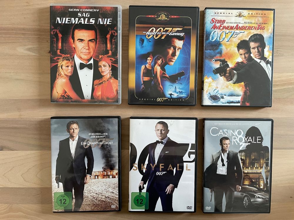 007 James Bond - 6 Filme | Kaufen auf Ricardo