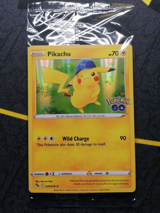 PIKACHU POKEMON GO SPECIAL PROMO KARTE SEALED ENGLISH! (Gebraucht) in ...