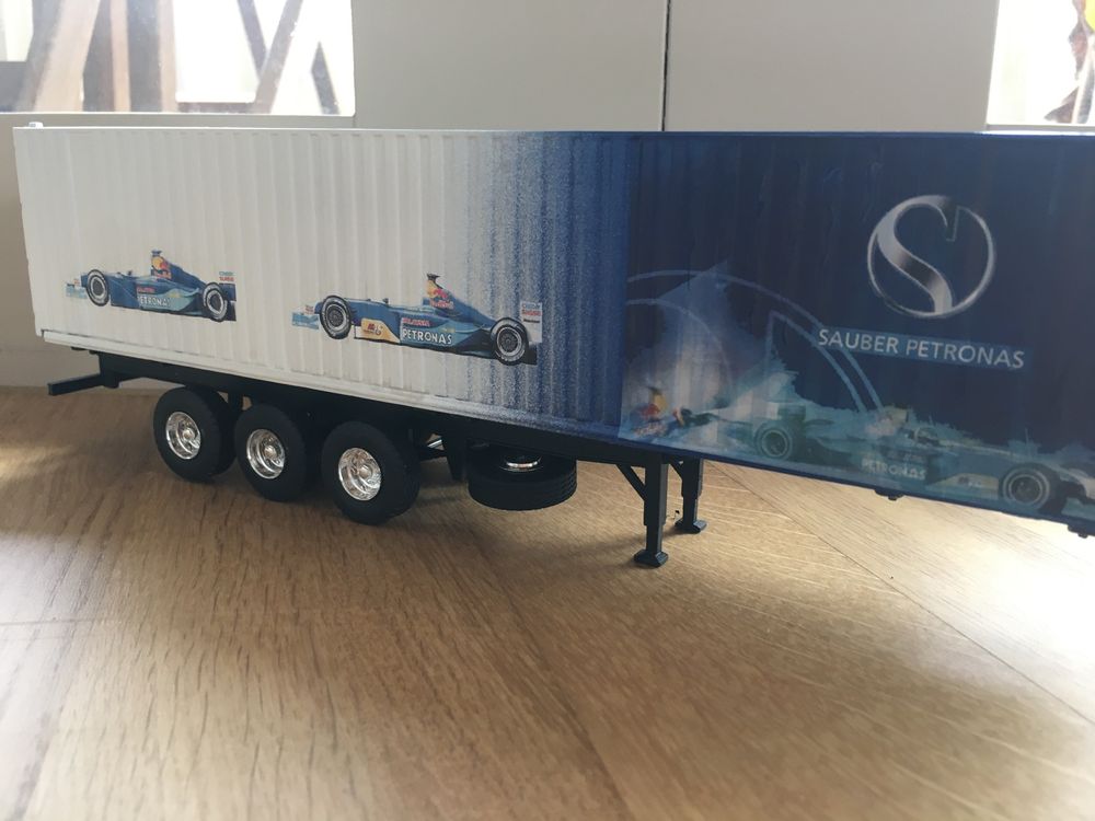 Sauber Petronas F1 Trailer Anhänger Remorque Eligor Blanc W (Gebraucht ...