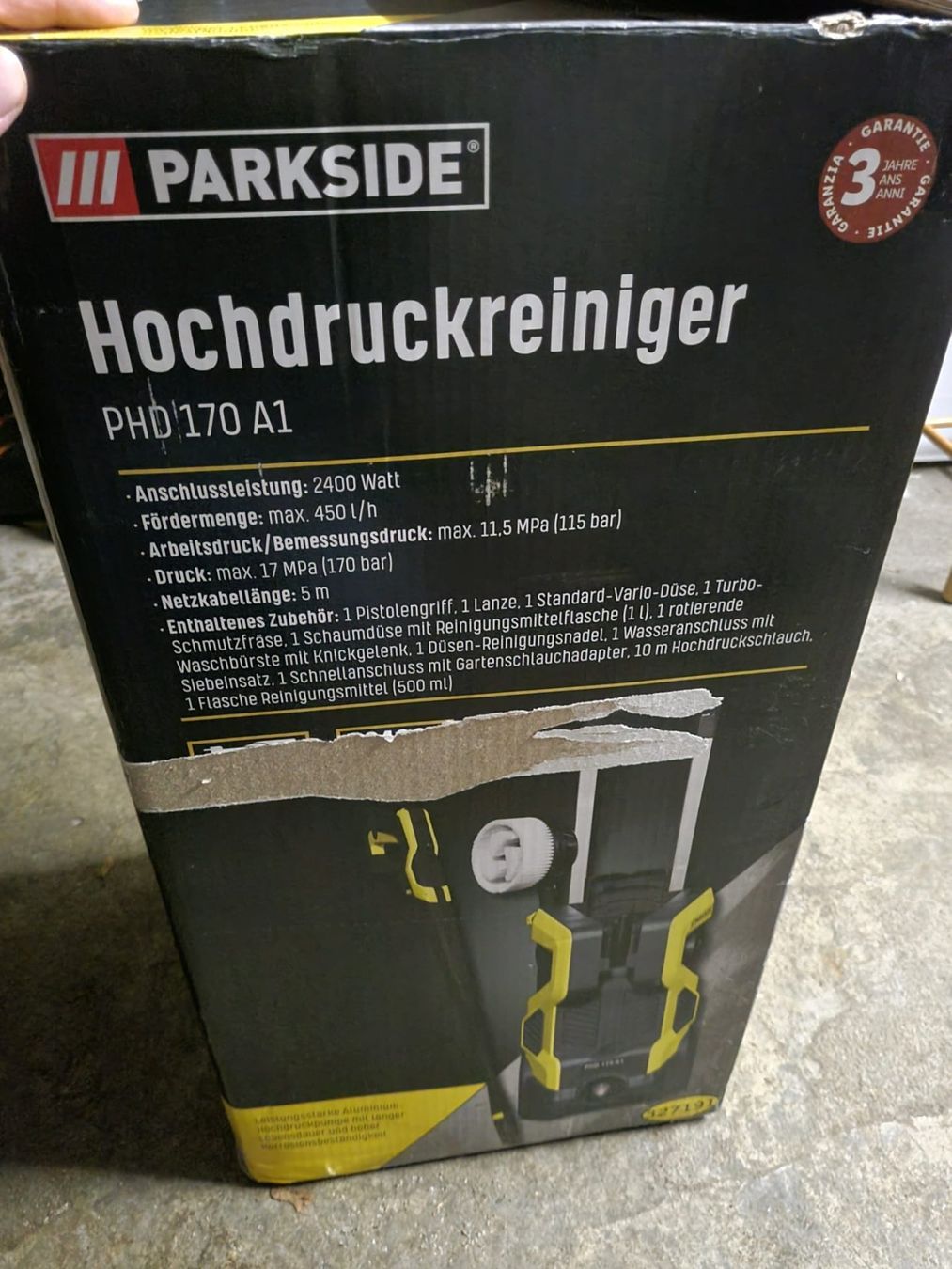 Hochdruckreiniger Parkside PHD 170 A1 (Gebraucht) in Dübendorf für CHF 27 – mit Lieferung auf ...