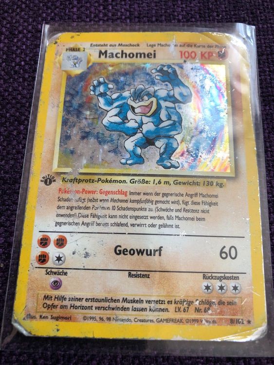 Machomei 1. Edition - Base Set Holo (Gebraucht) in Alpnach Dorf für CHF 1 – mit Lieferung auf ...