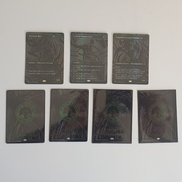 7 Green Phyrexian Oil Slick Raised Cards (Set 3) (Gebraucht) in Zürich ...