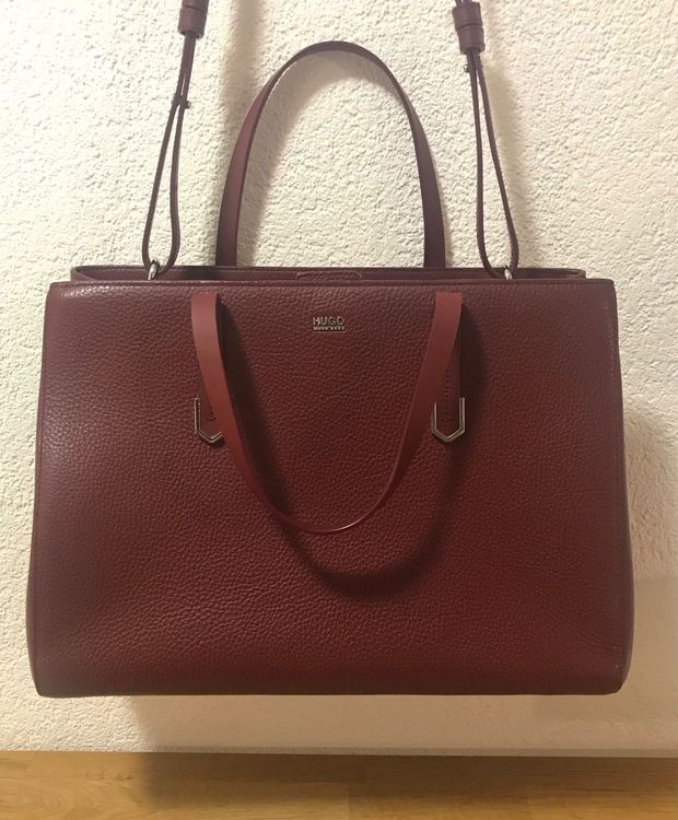 HUGO BOSS original Hand Tasche Eckleder | Kaufen auf Ricardo