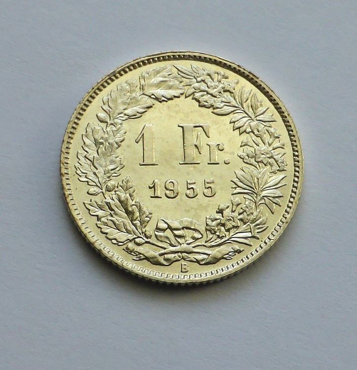 1 Franken 1955 - RAR !!!!! unzirkuliert / TOP!!! | Kaufen auf Ricardo