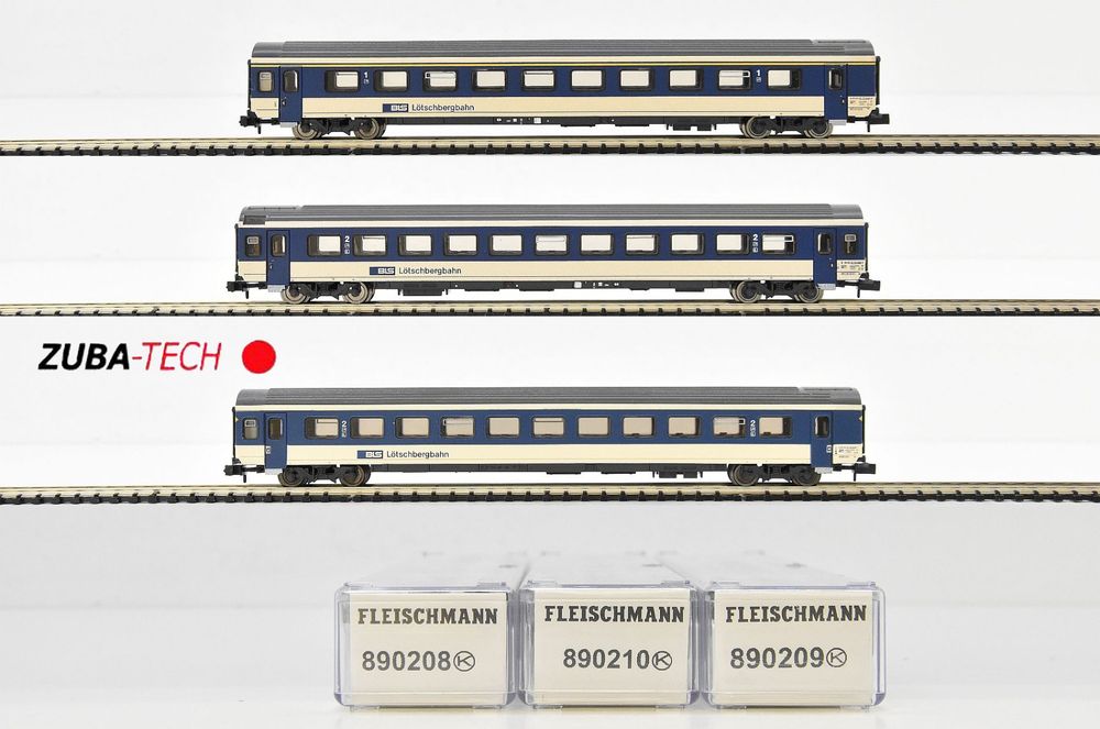 Fleischmann 3x EW IV Personenwagen der BLS Spur N GS mit OVP (Gebraucht ...