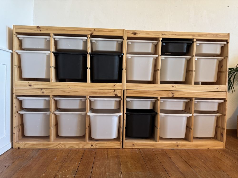 Trofast Ikea Aufbewahrung Regal mit Boxen Holz | Kaufen auf Ricardo