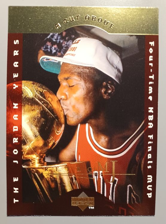 MICHAEL JORDAN MVP Champion Trophy NBA Card (Neu (gemäss Beschreibung ...