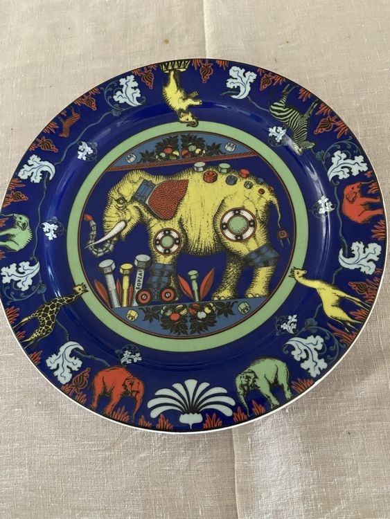Bopla! Teller Elefant Dschungel Porzellan Vintage Schweiz Te (Gebraucht ...