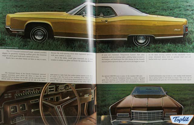 PROSPEKT - LINCOLN CONTINENTAL & MARK IV - MODELLE - 1972 | Kaufen auf Ricardo