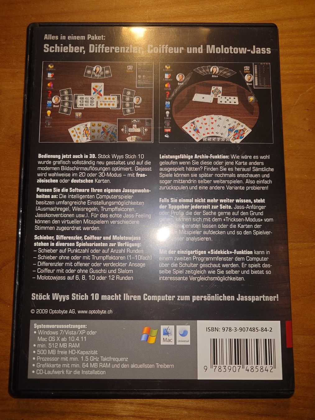 Schweizer Jass-Software Stöck Wyys Stich, Version 10 (Gebraucht) in ...