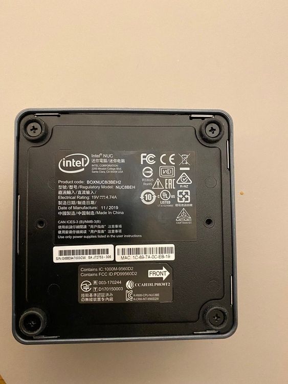 Intel NUC NUC8BEH 16GB Ram, 1TB SSD Windows 11 | Kaufen auf Ricardo