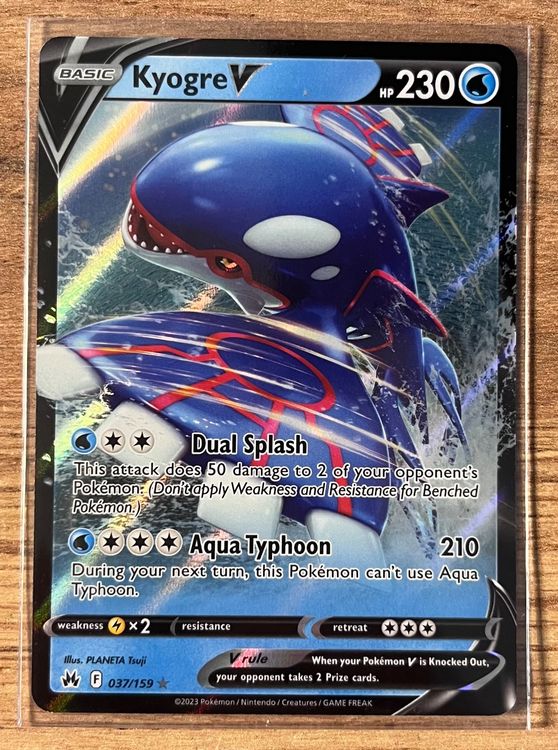Kyogre V 37/159 Pokemon Crown Zenith #2 (Gebraucht) in Andelfingen für ...
