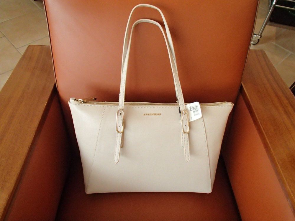 neuer Coccinelle ivory Ledershopper 299 (Neu und originalverpackt) in ...