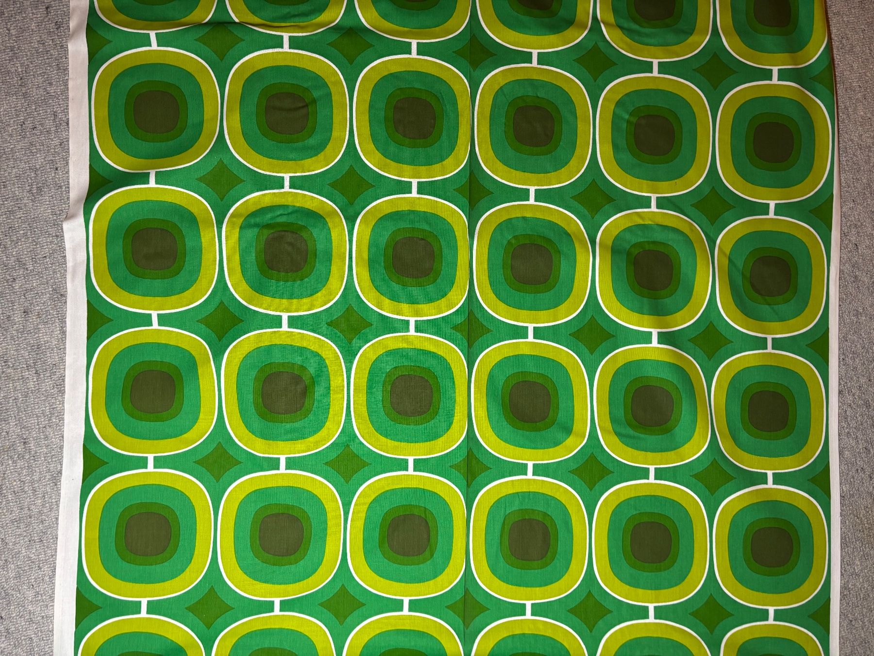 Stoff bedruckt Pop Art Space Age 20 Meter vintage Original (Gebraucht ...