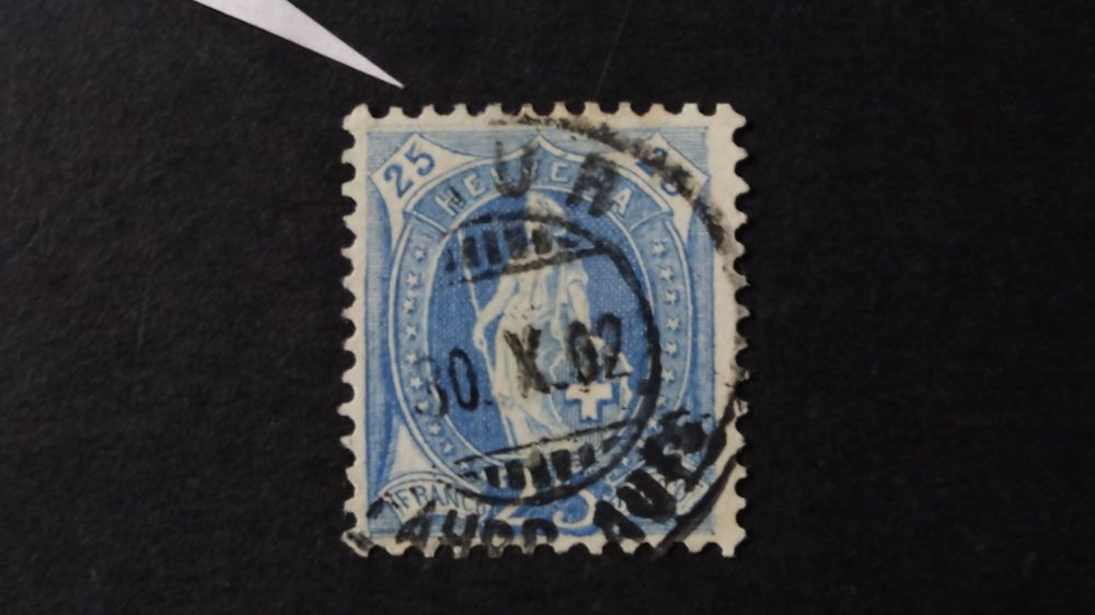 blauer Strich am Rand oben SBK 73E 5 (Gebraucht) in Anwil für CHF 1 ...