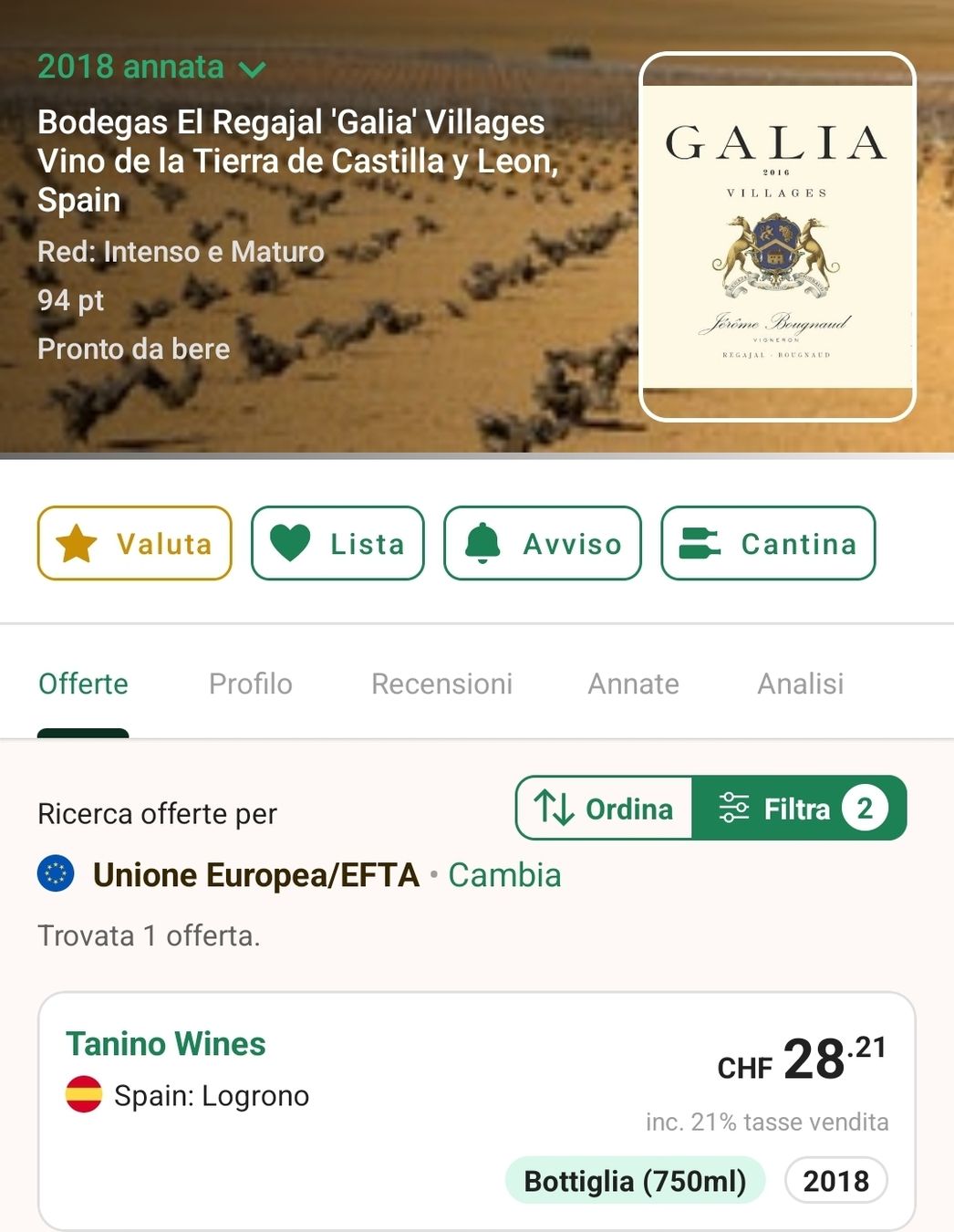 Very rare - Galia Villages 2018 - Bodegas El Regajal (Neu (gemäss ...