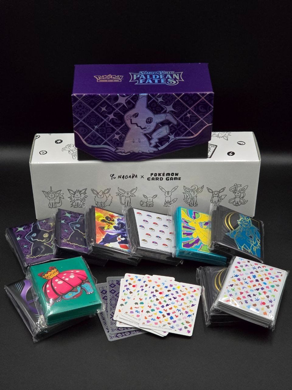 Bundle 10 x Sleeves, Yu Nagaba & Paldean Fates empty box (Gebraucht) in ...