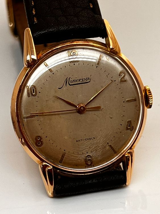 Revidierte Minerva-Uhr in 18K Gold mit Pythagoras Caliber 48 | Kaufen ...