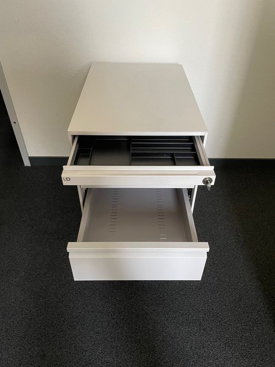 Rollcontainer metall/grau/abschliessbar | Kaufen auf Ricardo