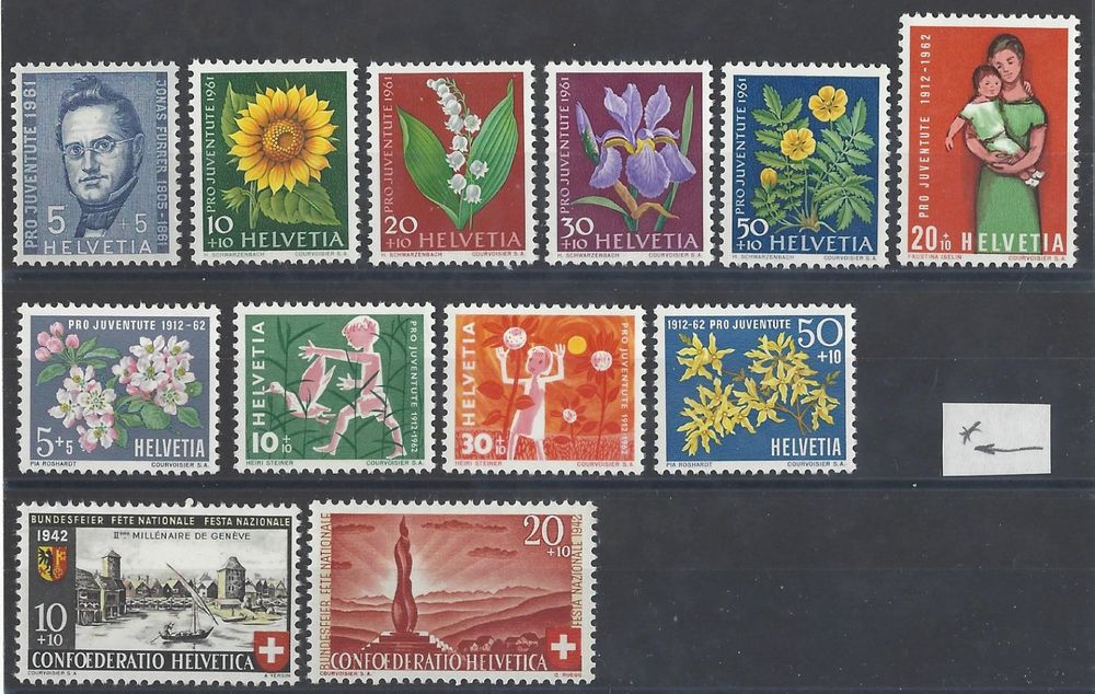 s3453.2/Petit lot CH PRO JU * + ** + PRO PATRIA( 2 pièces *) | Kaufen auf Ricardo