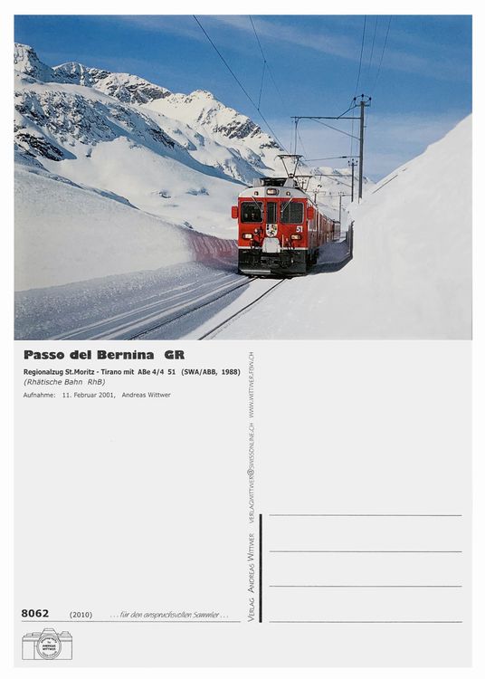 Bernina Ospizio Pontresina Poschiavo Bahn RhB ABe 4/4 lll 51 | Kaufen auf Ricardo