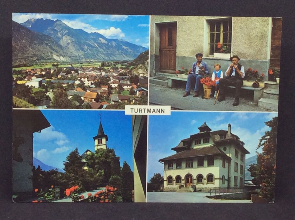 Turtmann, Wallis: Dorf, Dorfplatz, Kirche, Schulhaus (Gebraucht) in Widnau für CHF 1.5 – mit ...