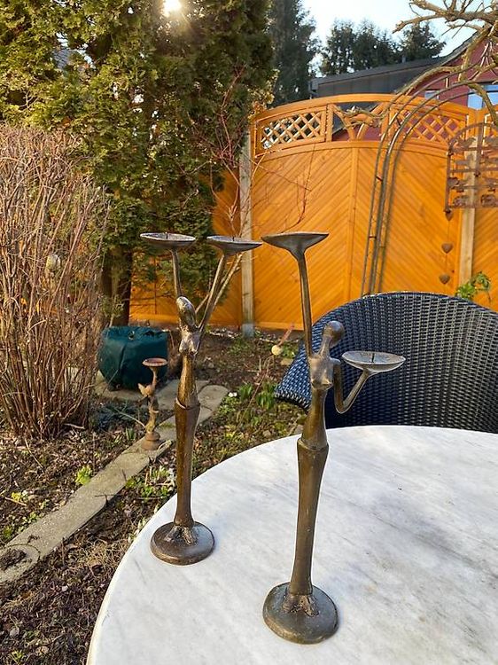 2 Bronze-Kerzenständer Frauen für je 2 Kerzen (Gebraucht) in Wil SG für CHF 54 – mit Lieferung ...