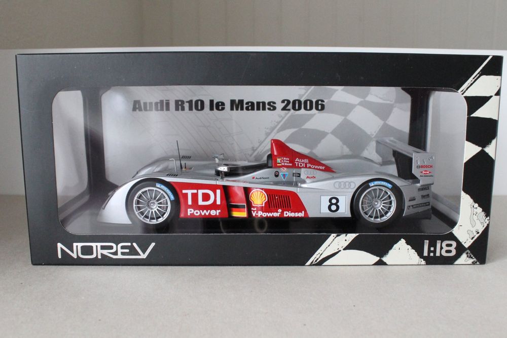 Audi R10 Le Mans 2006 # 8 F.Biela / 1:18 (Neu und originalverpackt) in ...