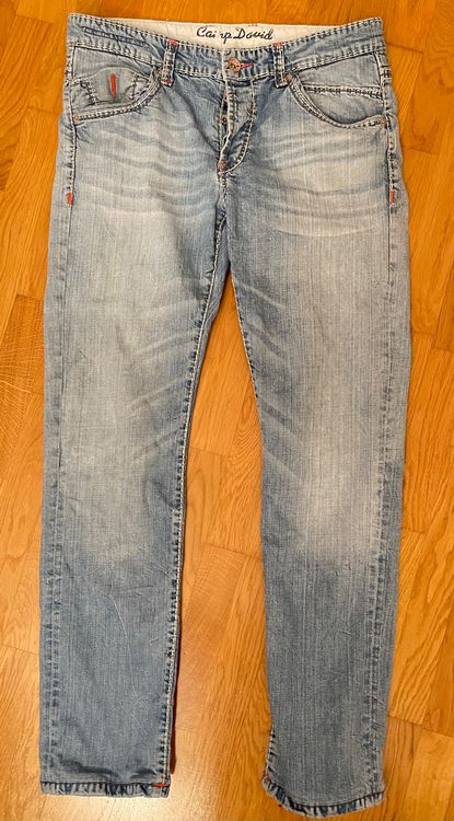 Camp David Jeans Blau mit Roten Nähten L 34/ W34 (Gebraucht) in Sursee ...