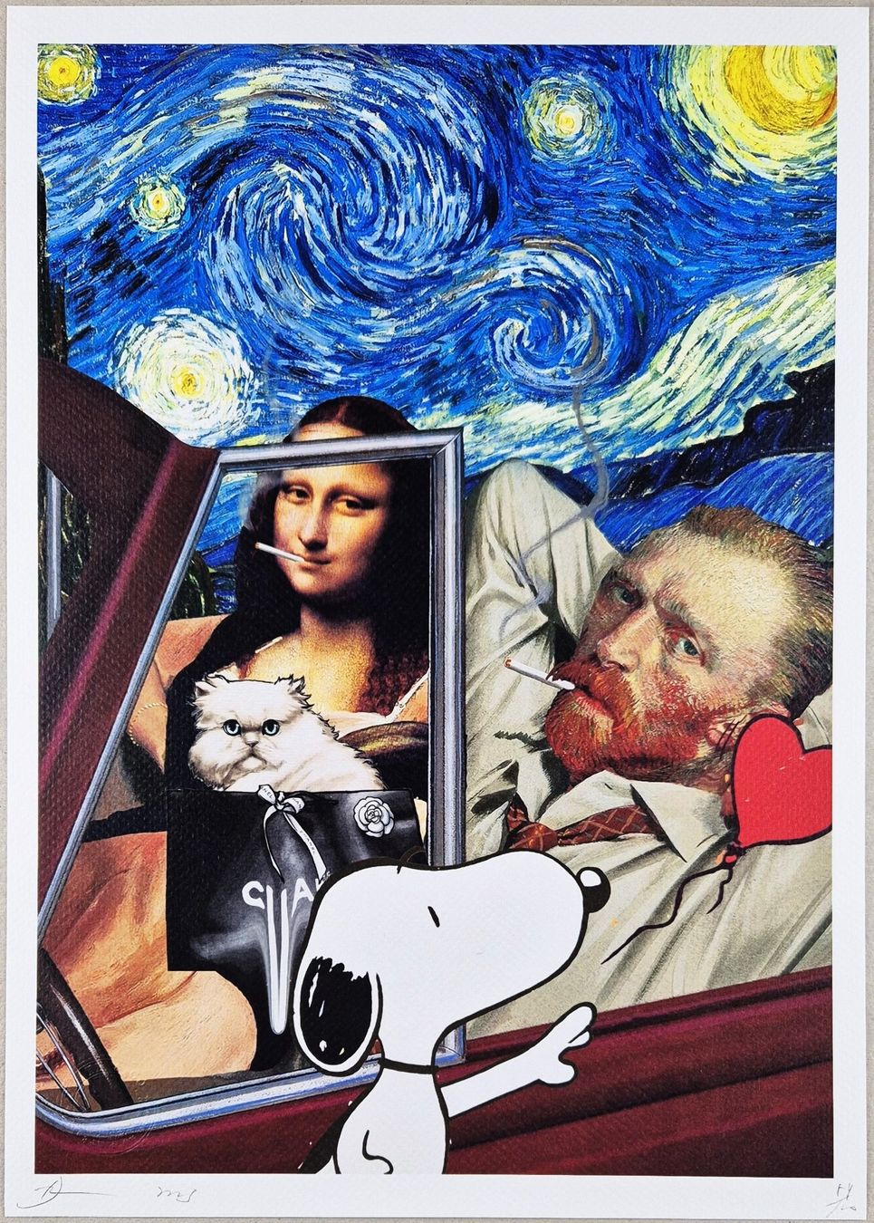 Death NYC Pop Art Druck Snoopy Love Lisa Chanel Cat Van Gogh (Neu ...