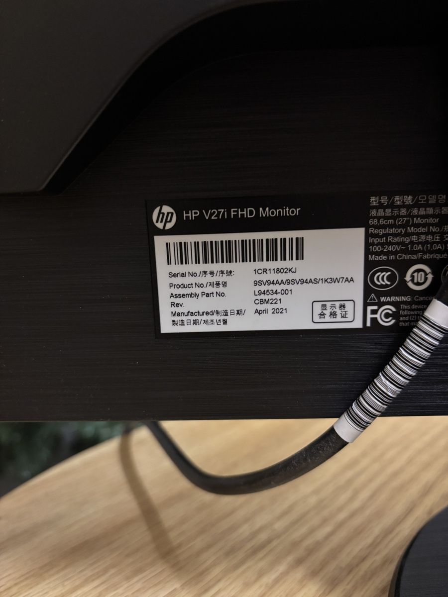 HP V27i FHD Monitor – 27 Zoll – Top Zustand (Gebraucht) in Zug für CHF ...